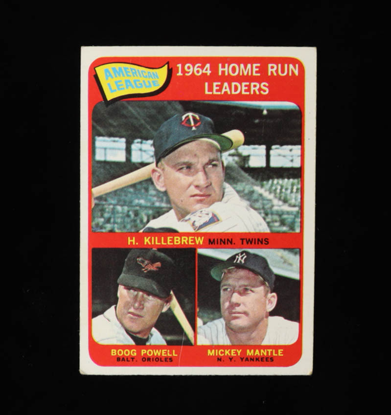 Harmon Killebrew / Mickey Mantle / Boog Powell 1965 Topps #3 AL Home ...