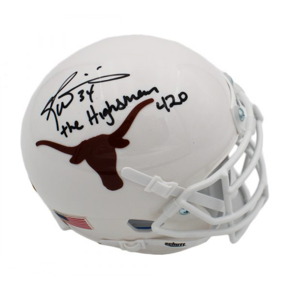 Ricky Williams Signed Texas Longhorns Mini Helmet Inscribed "The ...