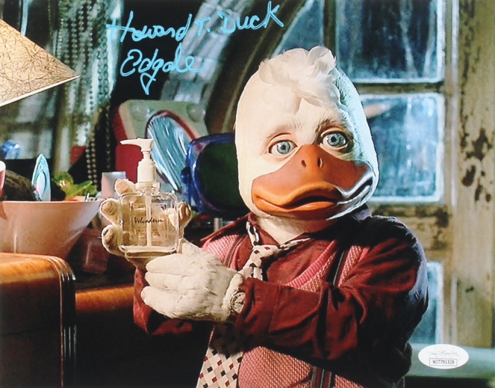 Ed Gale Signed "Howard the Duck" 8x10 Photo Inscribed "Howard T. Duck ...