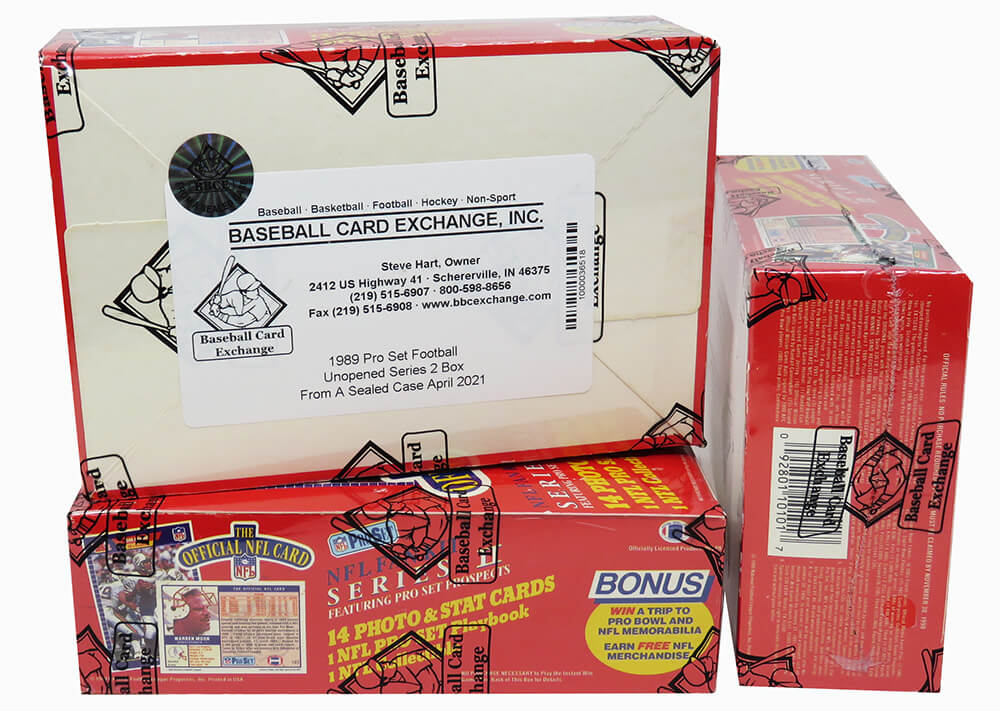 1989 Pro Set Football Series 2 Card Box of (36) Packs (BBCE) | Pristine ...