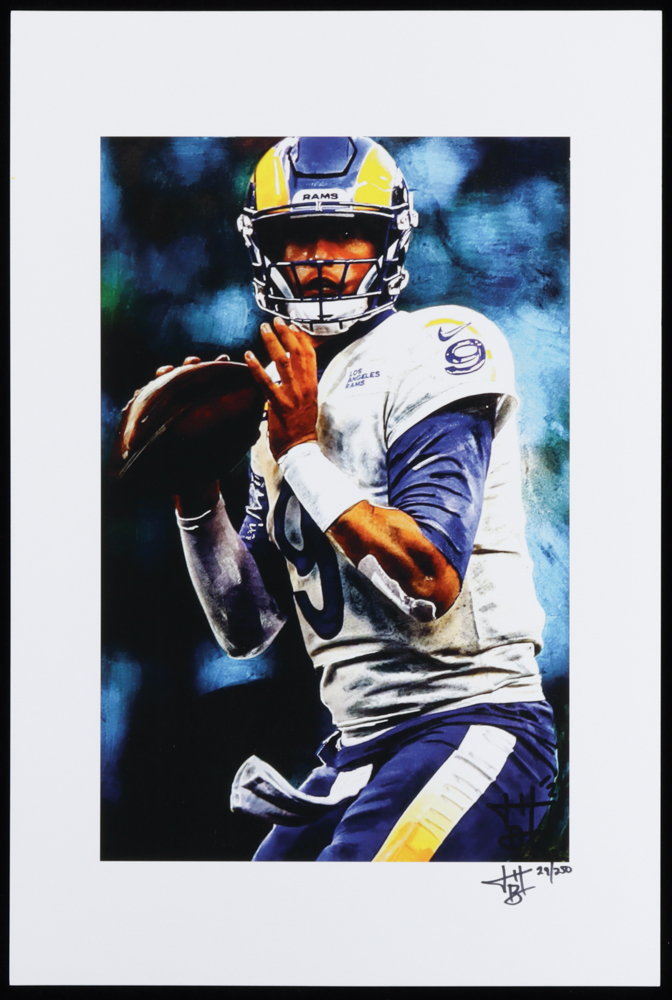 Matthew Stafford - Rams - Joshua Barton 12x18 Signed Limited Edition ...