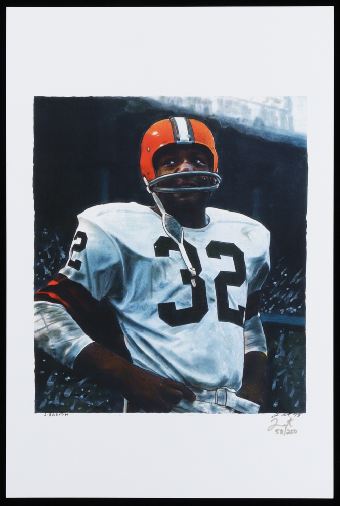Jim Brown - Browns - Joshua Barton 12x18 Signed Limited Edition ...