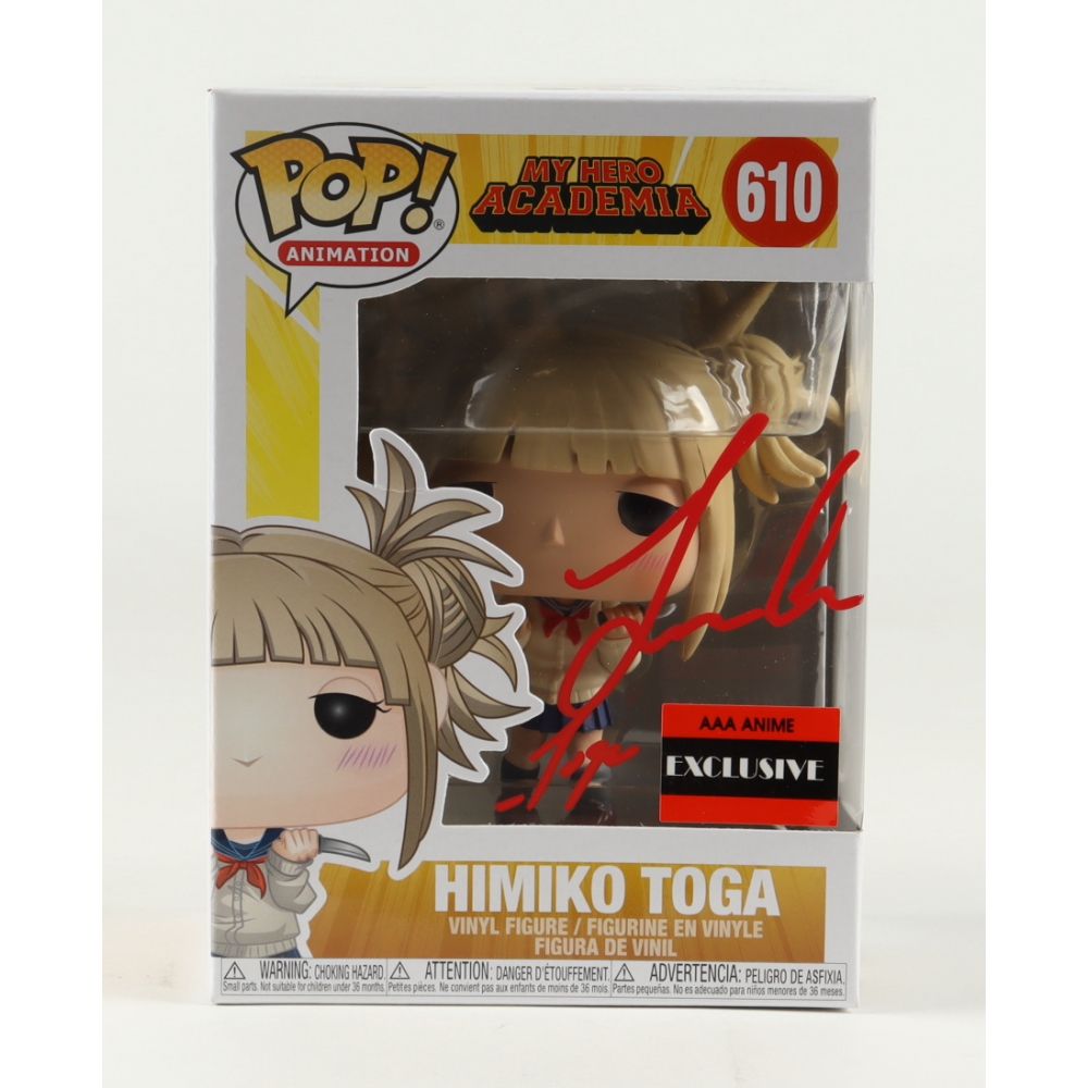 Leah Clark Signed "My Hero Academia" #610 Himiko Toga Funko Pop! Vinyl ...