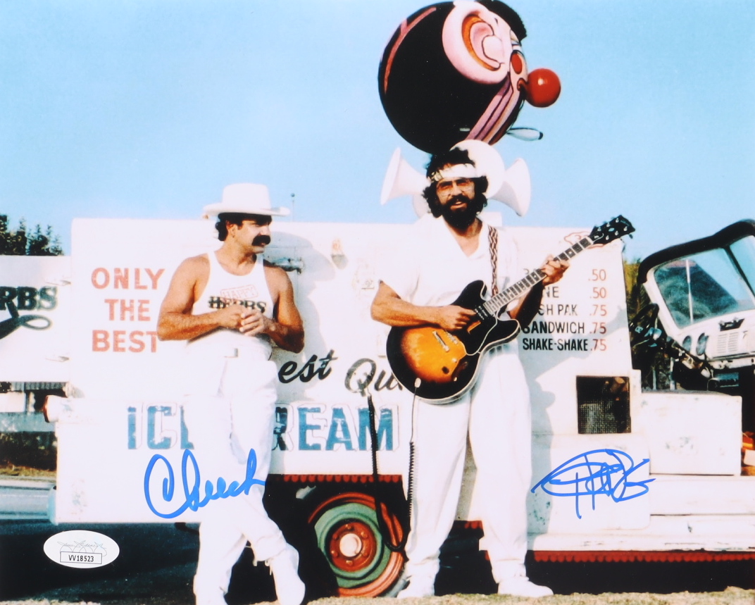 Cheech Marin & Tommy Chong Signed 8x10 Photo (JSA) | Pristine Auction