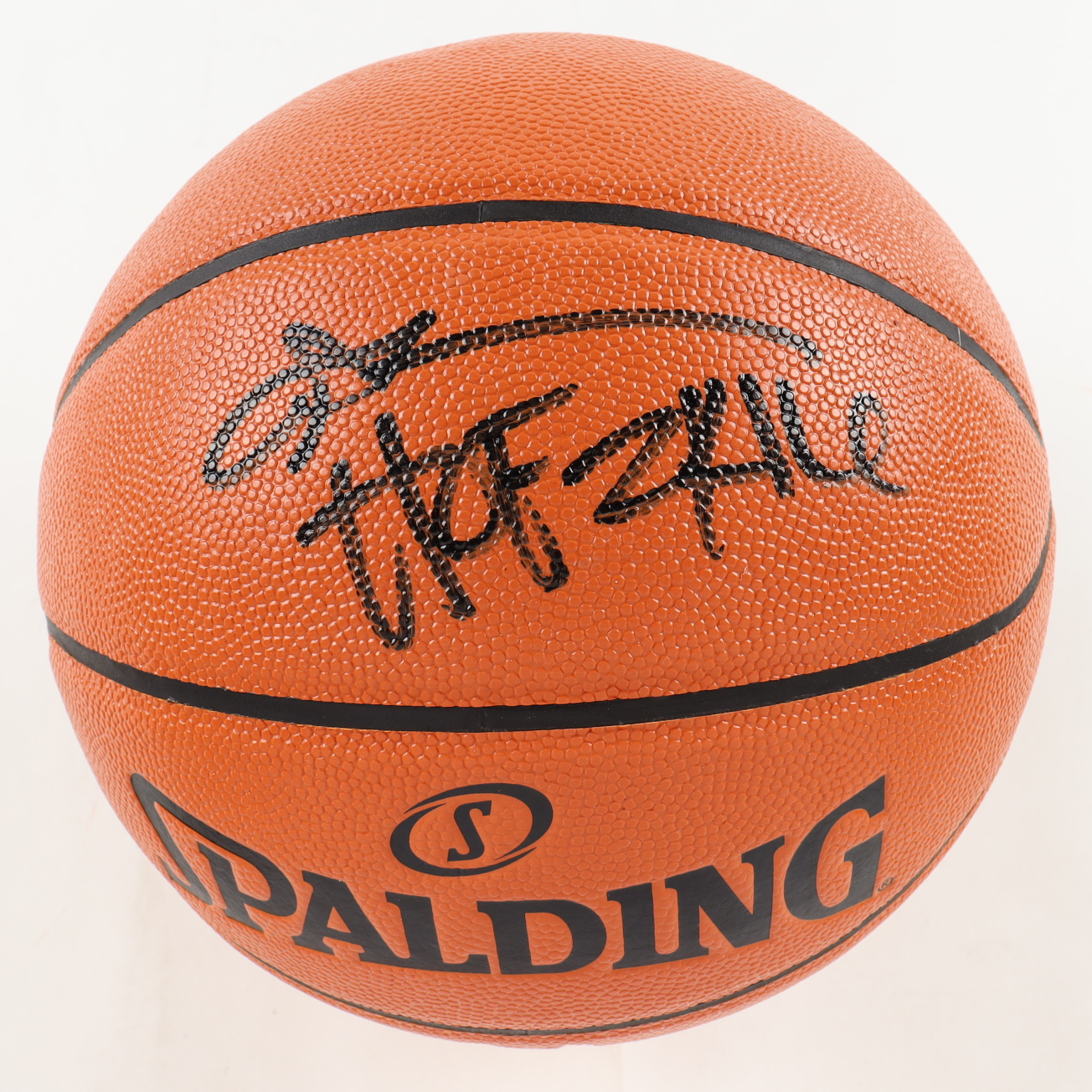 Allen Iverson Signed NBA Game Ball Series Basketball Inscribed "HOF ...