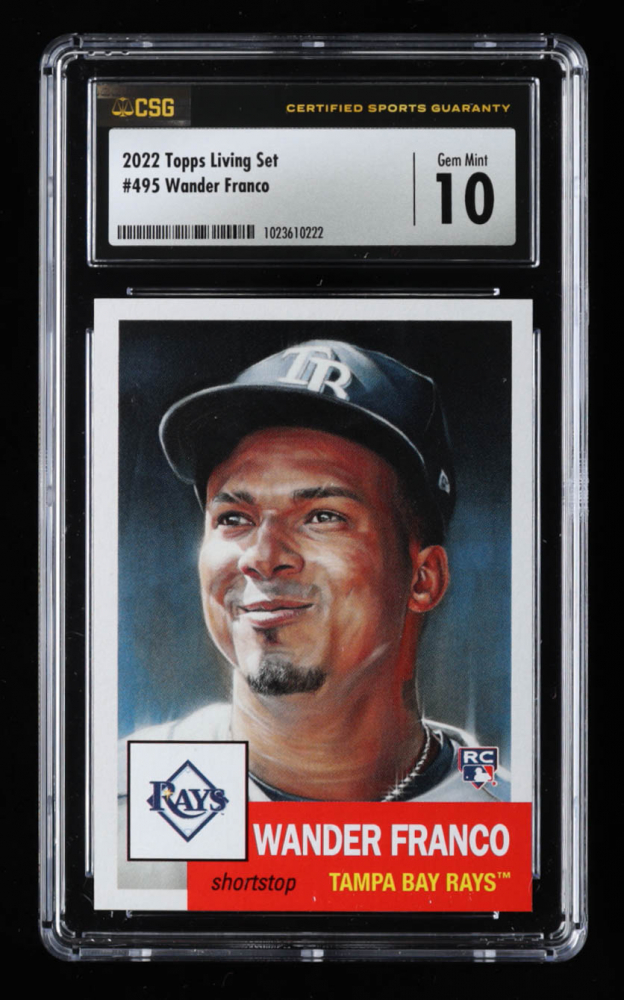Wander Franco 2022 Topps Living #495 RC (CSG 10) | Pristine Auction