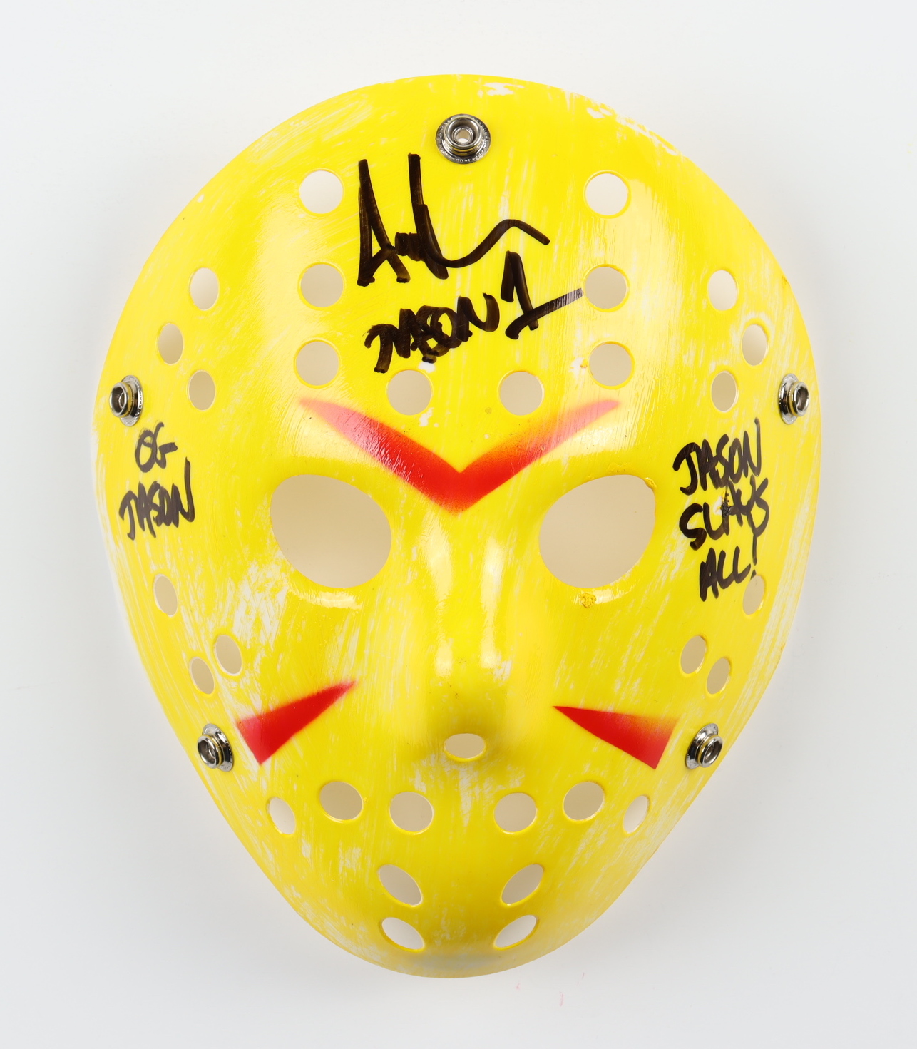 Ari Lehman Signed "Friday the 13th" Jason Voorhees Mask Inscribed "OG ...