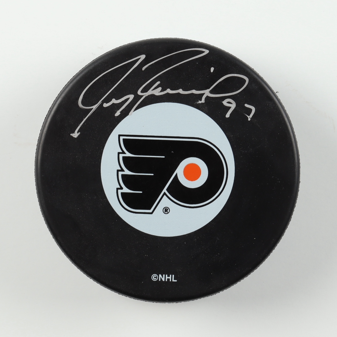 Jeremy Roenick Signed Flyers Logo Hockey Puck (PSA) | Pristine Auction