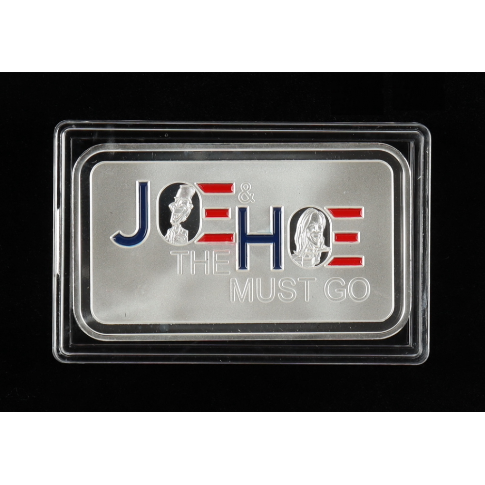 1 Troy Ounce Joe Must Go .999 Fine Silver Bullion Bar | Pristine Auction