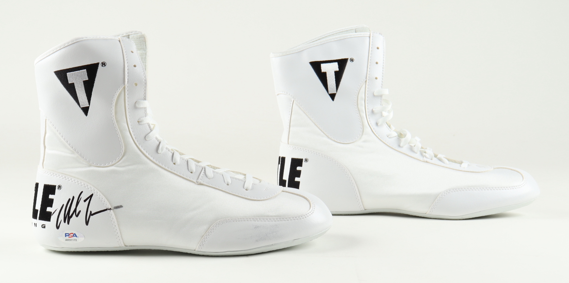 Mike Tyson Signed Pair of Title Boxing Shoes (PSA & Tyson) | Pristine ...