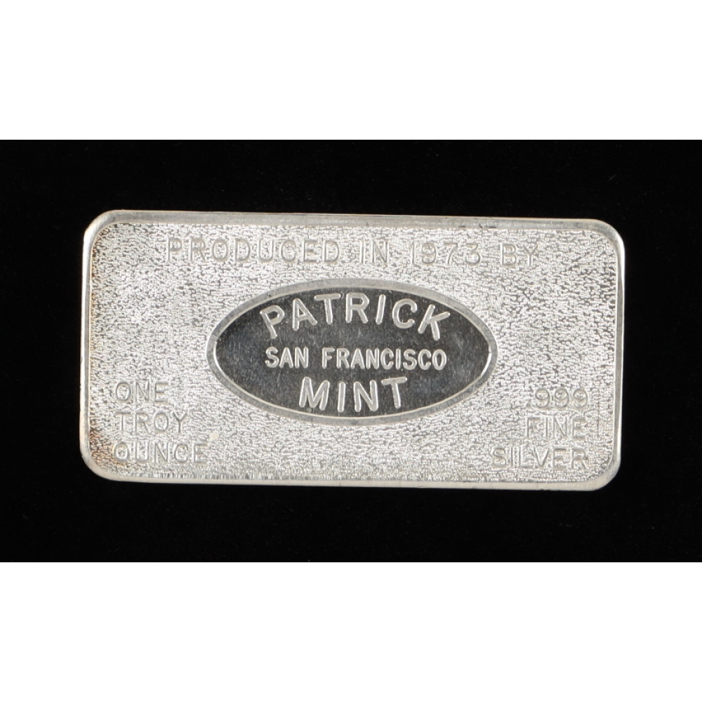 1 Troy Oz .999 Fine Silver Patrick Mint Centennial Bullion Bar ...