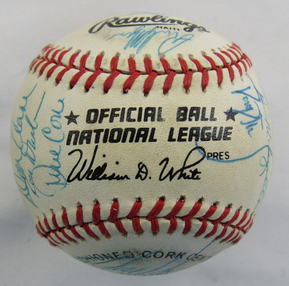 1989 Mets ONL Baseball Team-Signed by (30) with Davey Johnson, Randy ...