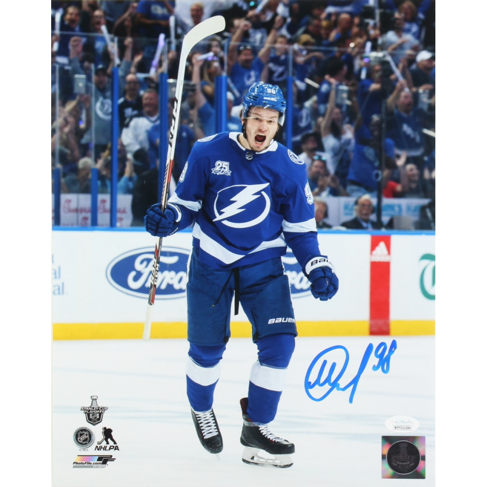 Mikhail Sergachev Signed Lightning 11x14 Photo (JSA) | Pristine Auction