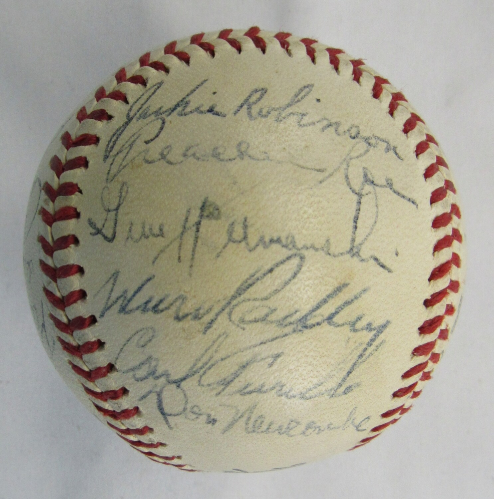 1949 Dodgers ONL Baseball Team-Signed by (24) with Jackie Robinson ...