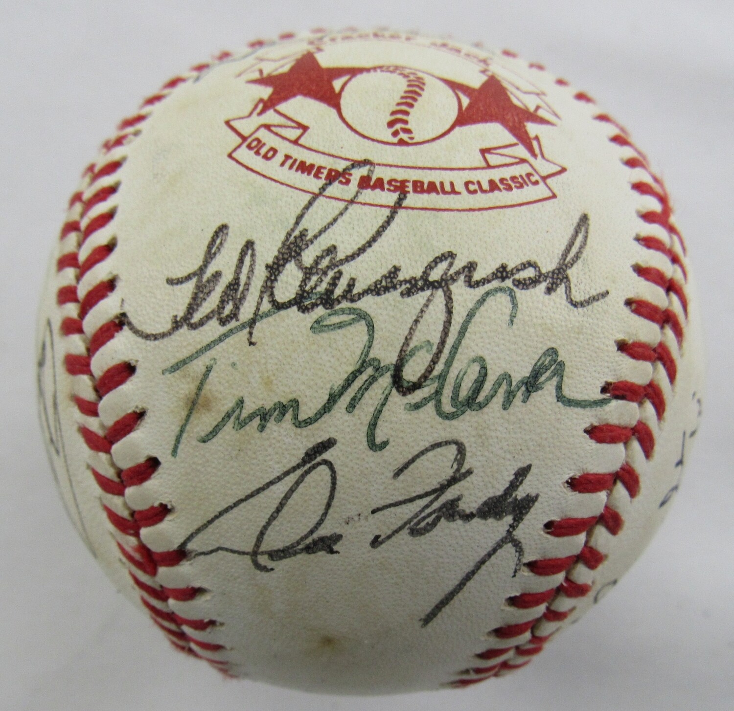 Cracker Jack Old Timers Baseball Classic Logo Baseball Signed by (20 ...