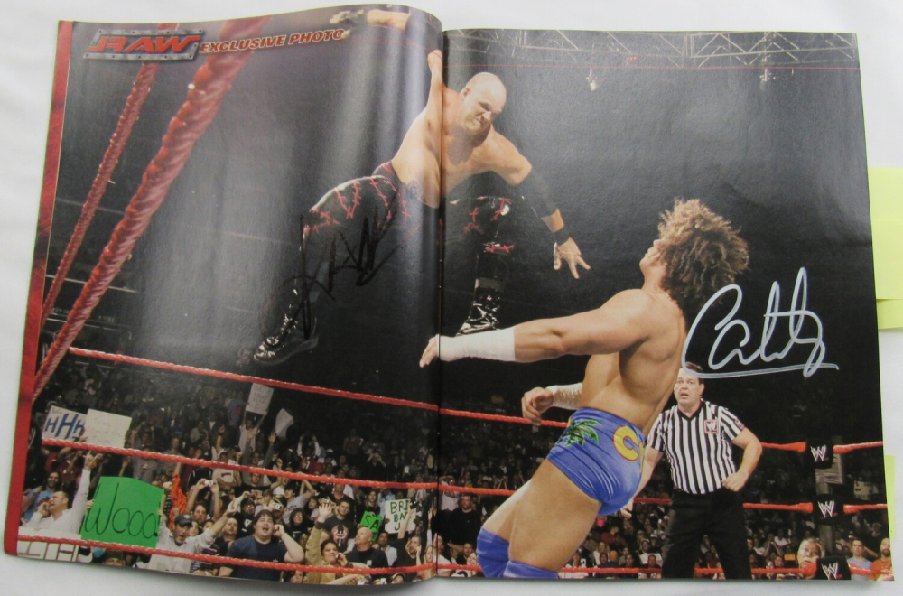 2006 WWE Raw Magazine Signed by (8) with Lita, Edge, Kane, Carlito ...