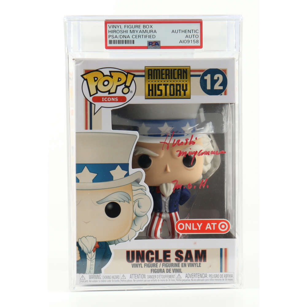 Hiroshi H. Miyamura Signed American History #12 Uncle Sam Funko Pop ...