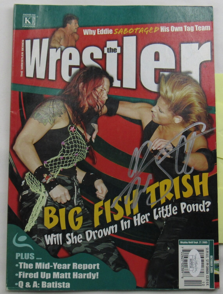 2005 The Wrestler Magazine Signed by (8) with Trish Stratus, Melina ...