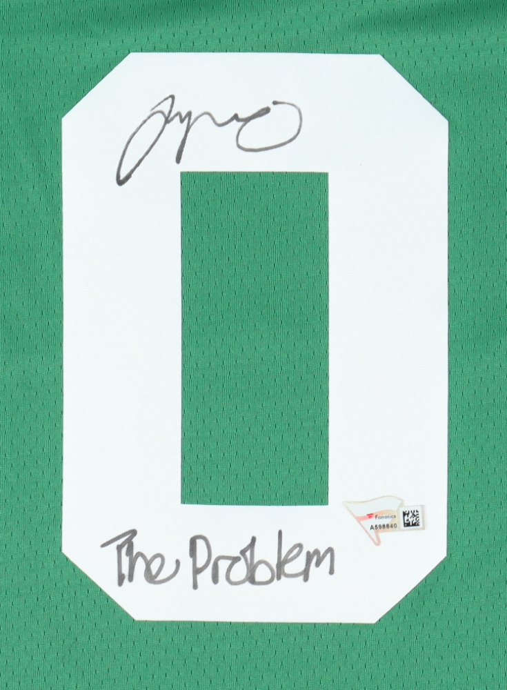 Jayson Tatum Signed Celtics Jersey Inscribed "The Problem" (Fanatics ...