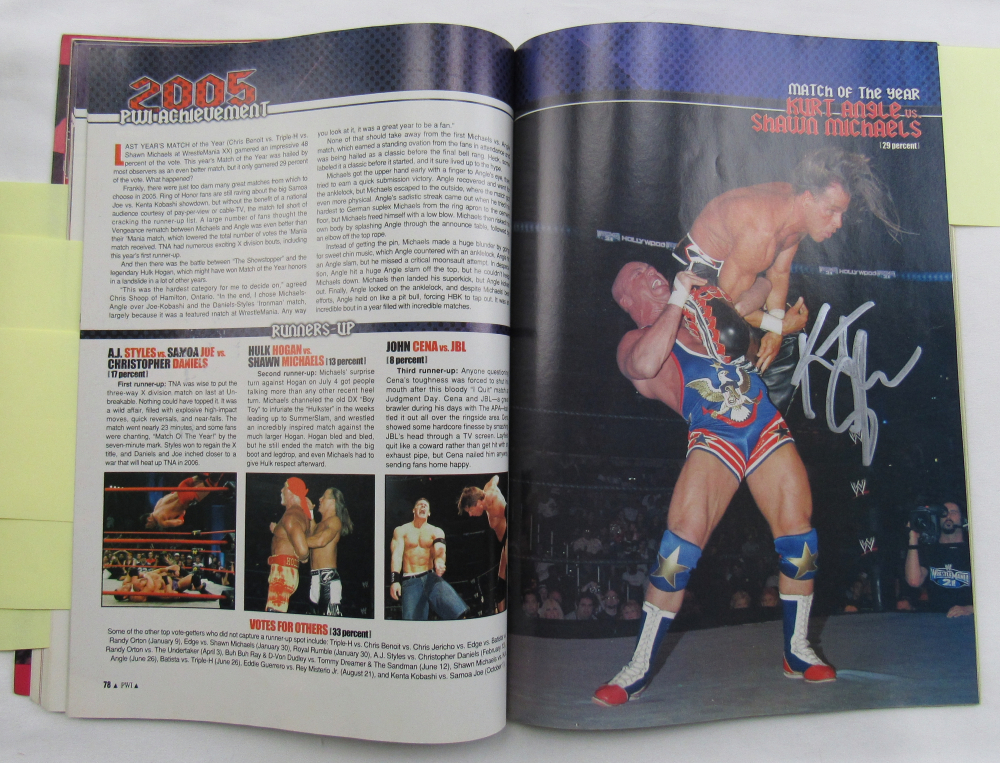 2006 Pro Wrestling Illustrated Magazine Signed by (11) with Batista ...