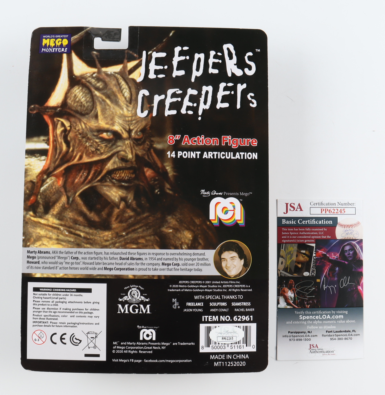 Jonathan Breck Signed "Jeepers Creepers" Action Figure Inscribed ...