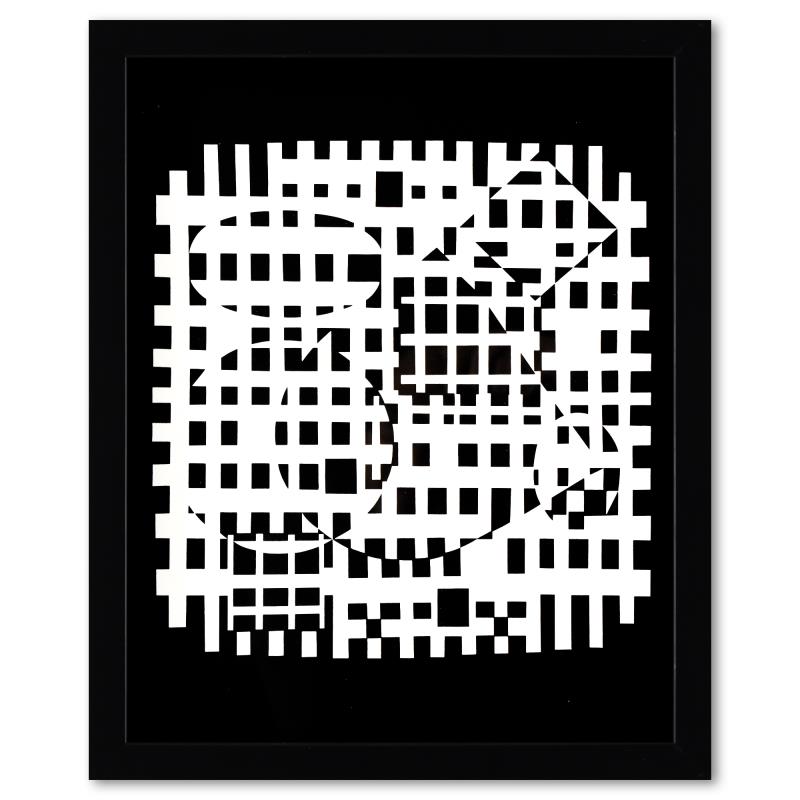 "VAH-NEG et Nethe de la serie Croises" 12x15 Custom Framed Diptych ...