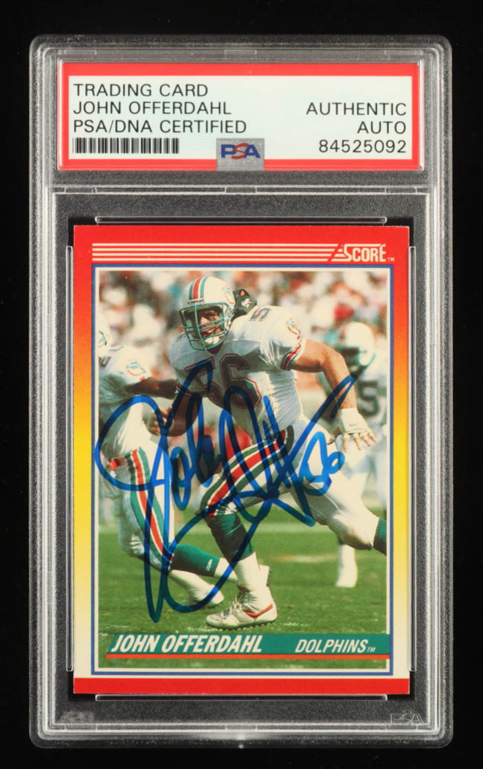 John Offerdahl Signed 1990 Score #235 (PSA) | Pristine Auction