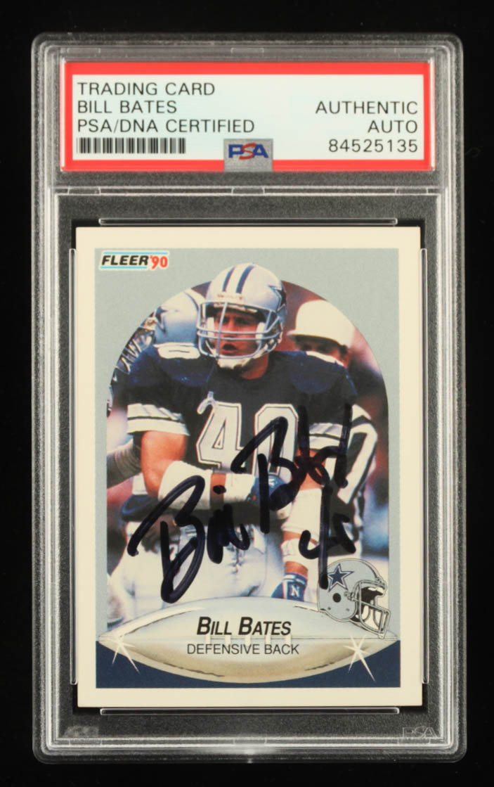 Bill Bates Signed 1990 Fleer #385 (PSA) | Pristine Auction