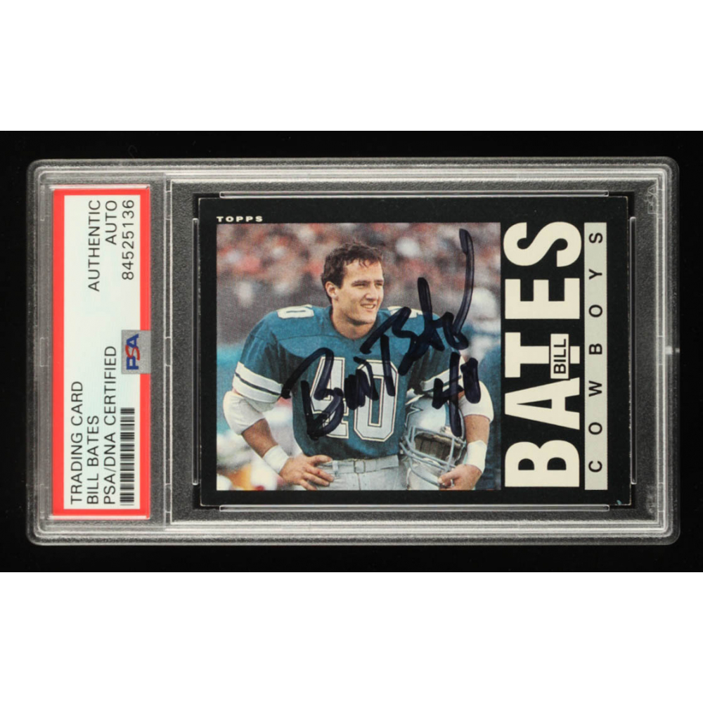 Bill Bates Signed 1985 Topps #38 RC (PSA) | Pristine Auction
