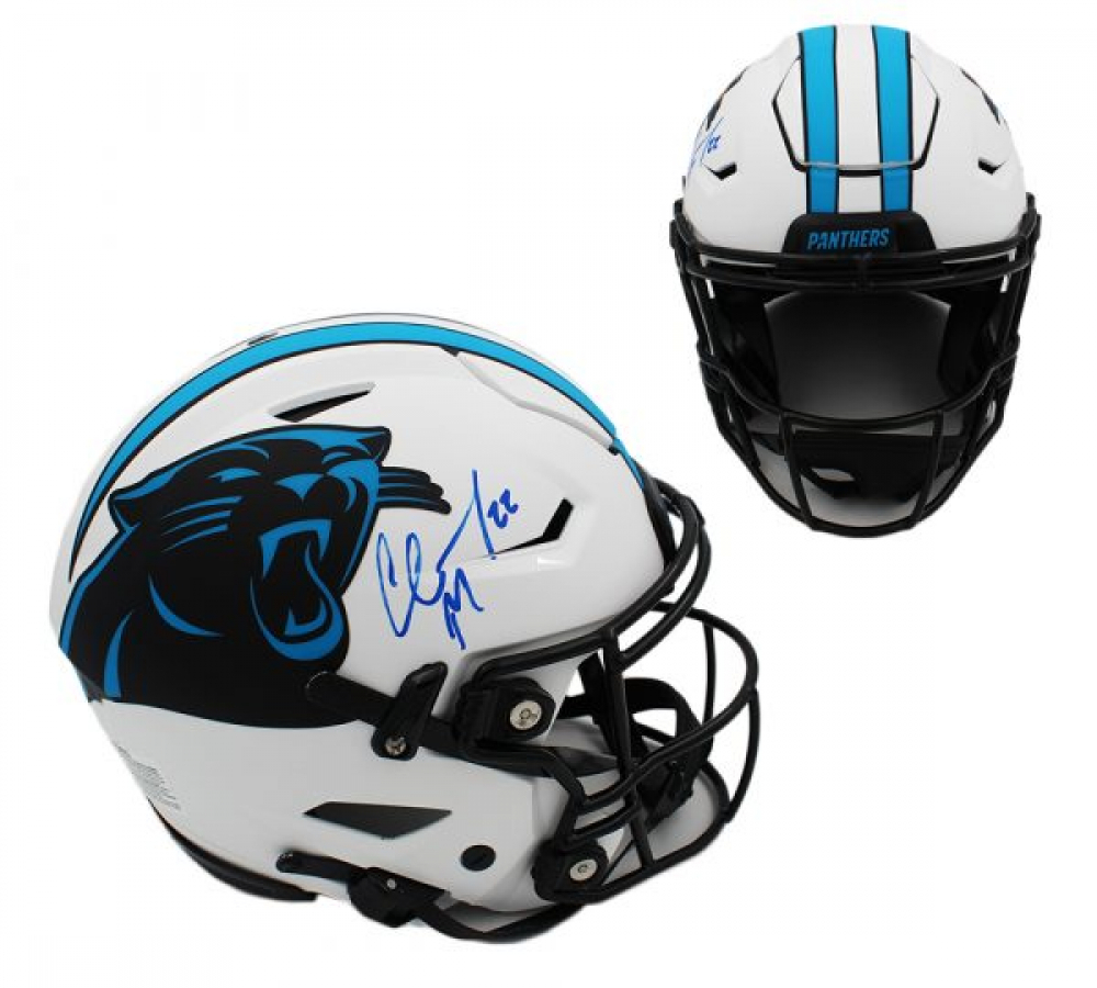 Christian McCaffrey Signed Panthers Full-Size Authentic On-Field Lunar ...