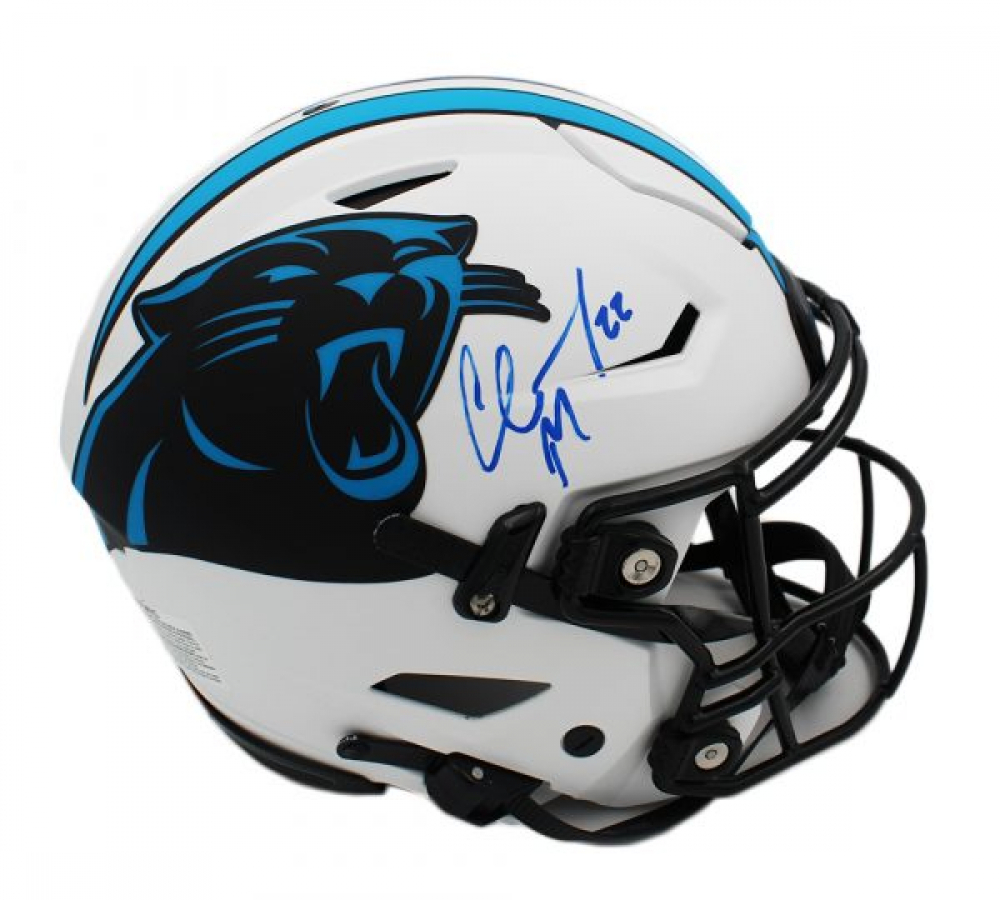 Christian McCaffrey Signed Panthers Full-Size Authentic On-Field Lunar Eclipse Alternate ...