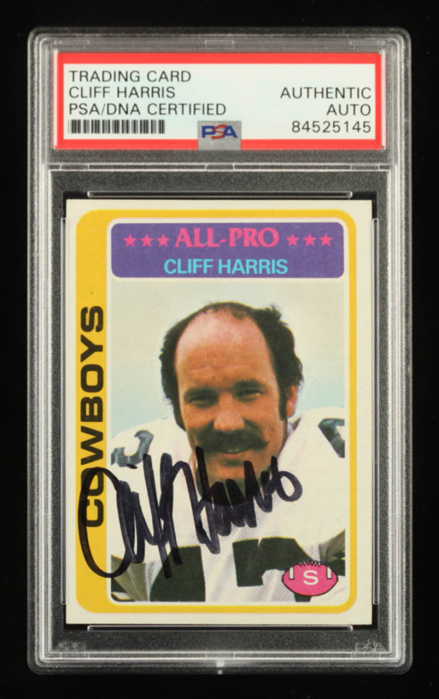 Cliff Harris Signed 1978 Topps #160 All-Pro (PSA) | Pristine Auction