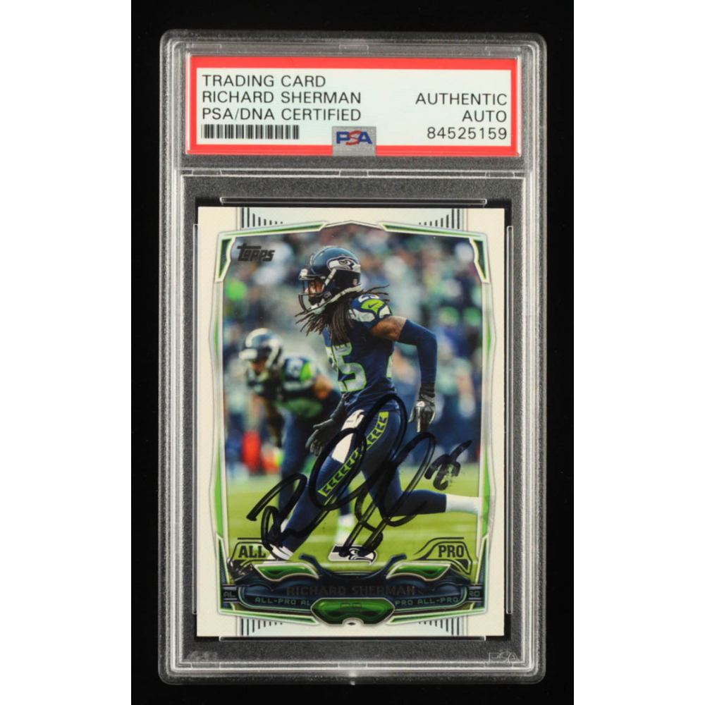 Richard Sherman Signed 2014 Topps #259 (PSA) | Pristine Auction