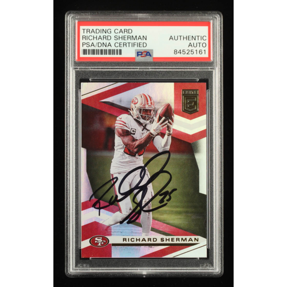 Richard Sherman Signed 2020 Elite #8 (PSA) | Pristine Auction