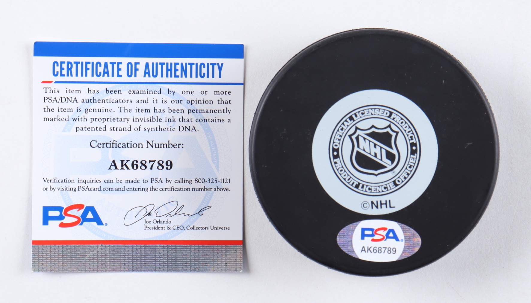 Jiri Fischer Signed Red Wings Logo Hockey Puck (PSA) | Pristine Auction