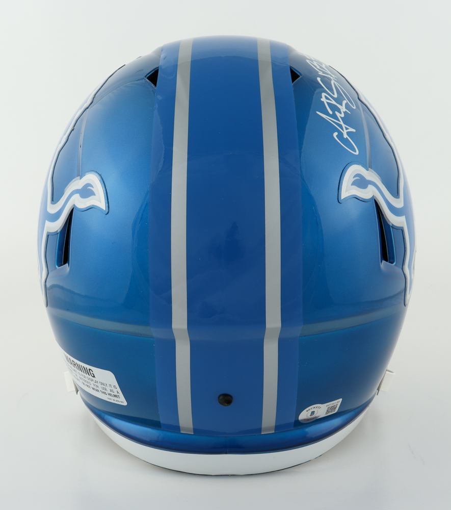 Amon-Ra St. Brown Signed Lions Full-Size Flash Alternate Speed Helmet ...