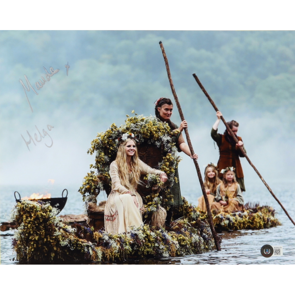 Maude Hirst Signed "Vikings" 11x14 Photo Inscribed "Helga" (Beckett ...