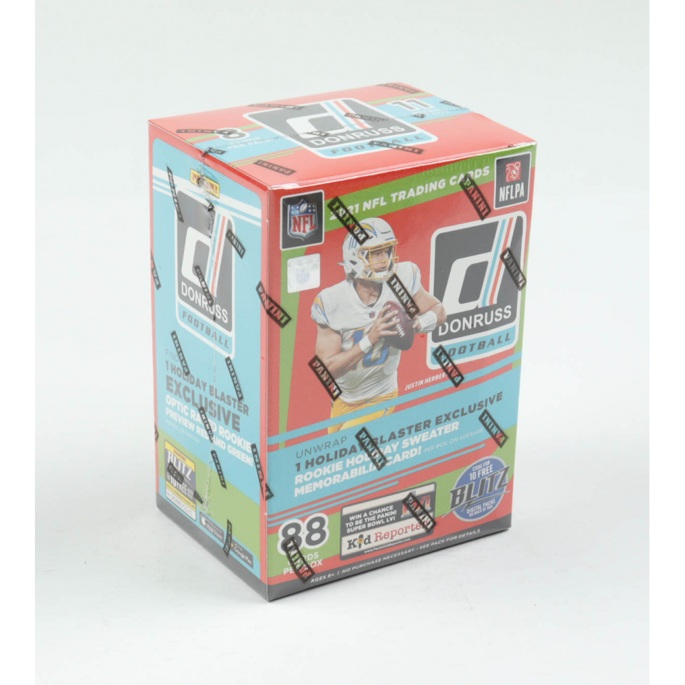 2021 Panini Donruss Holiday Football Blaster Box with (11) Packs ...