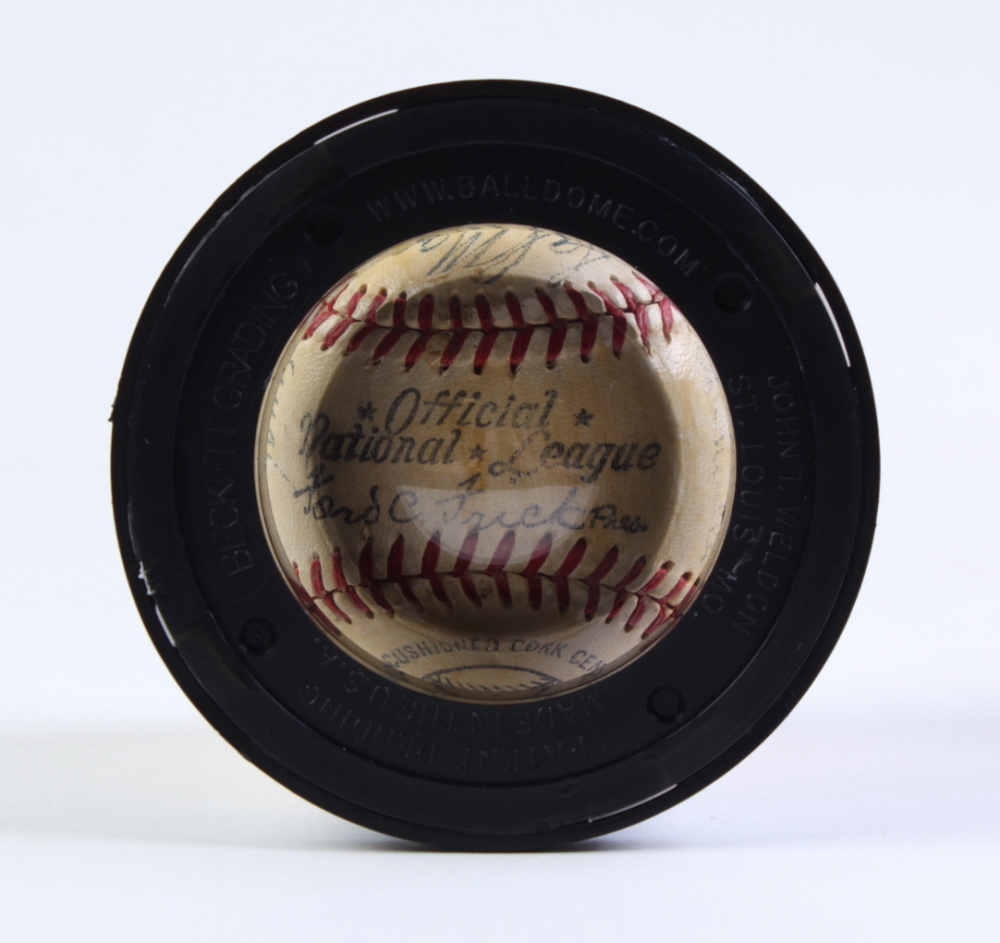 1951 Giants ONL Baseball Team-Signed by (25) with Willie Mays, Leo ...