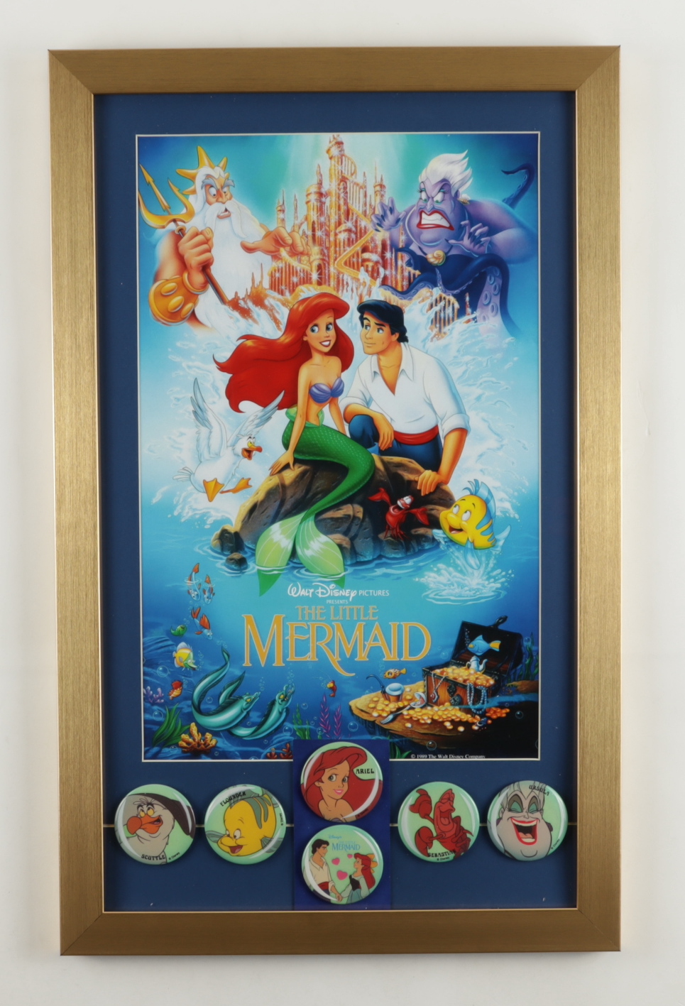 Walt Disney's "The Little Mermaid" 15x24 Custom Framed Print Display ...