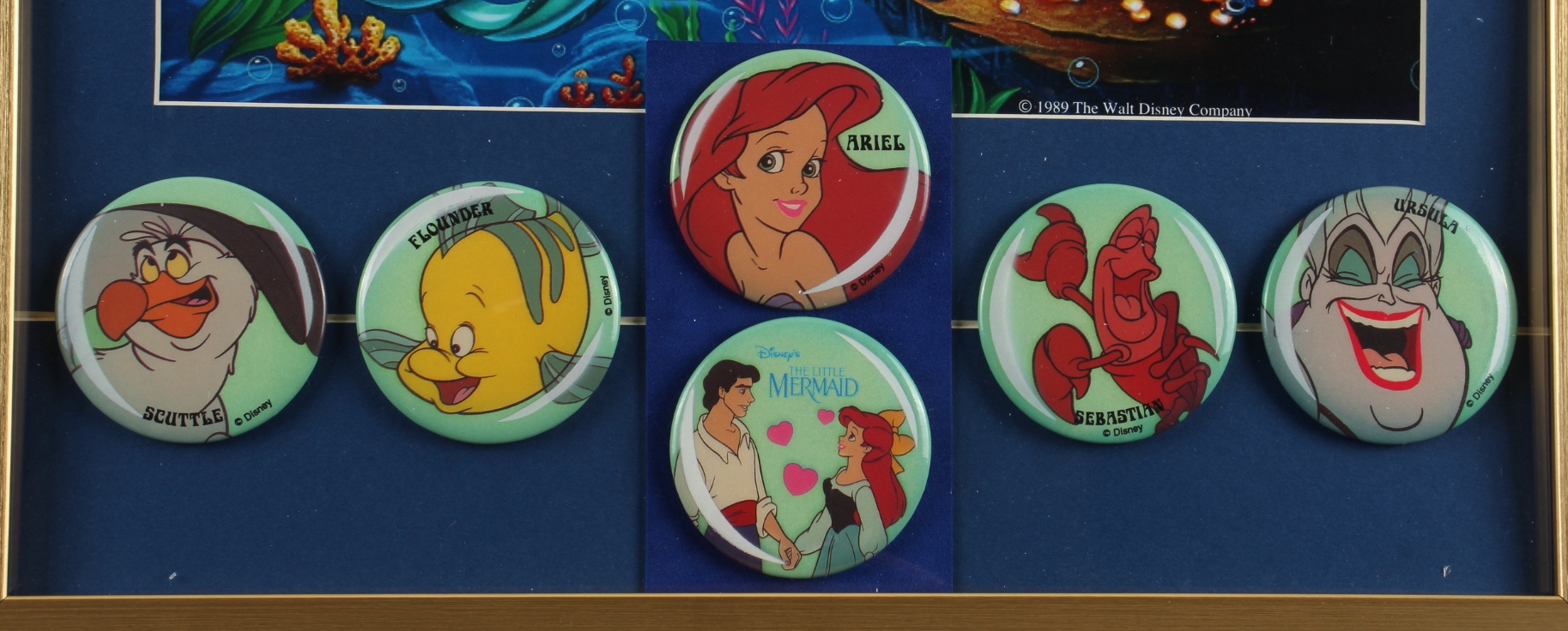 Walt Disney's "The Little Mermaid" 15x24 Custom Framed Print Display ...