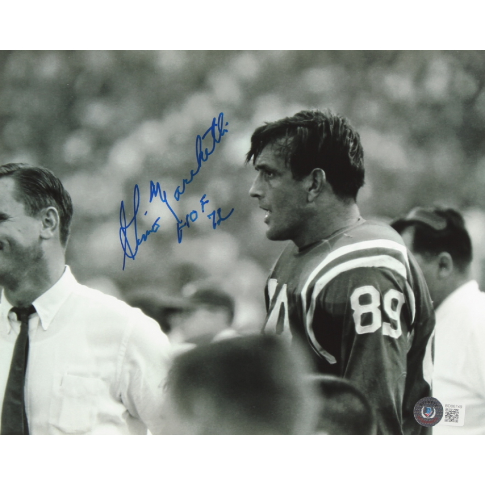 Gino Marchetti Signed Colts 8x10 Photo Inscribed "HOF 72" (Beckett ...