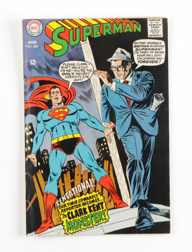 1968 "Superman" Issue #209 DC Comic Book | Pristine Auction
