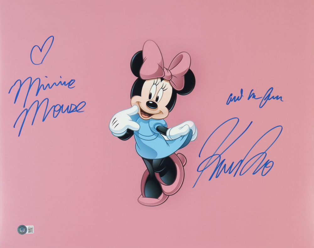 Kaitlyn Robrock Signed "Minnie Mouse" 16x20 Photo Inscribed "Minnie ...