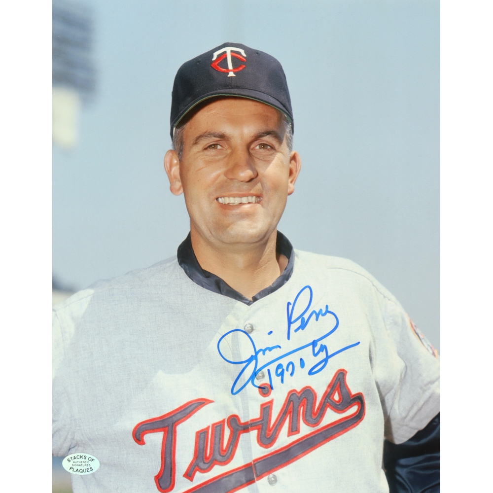 Jim Perry Signed Twins 8x10 Photo Inscribed "1970 Cy" (SOP) | Pristine ...