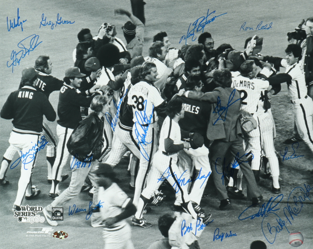 1980 Phillies "World Series Celebration" 16x20 Photo Signed By (18 ...