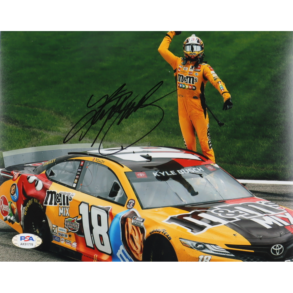 Kyle Busch Signed NASCAR 8x10 Photo (PSA) | Pristine Auction