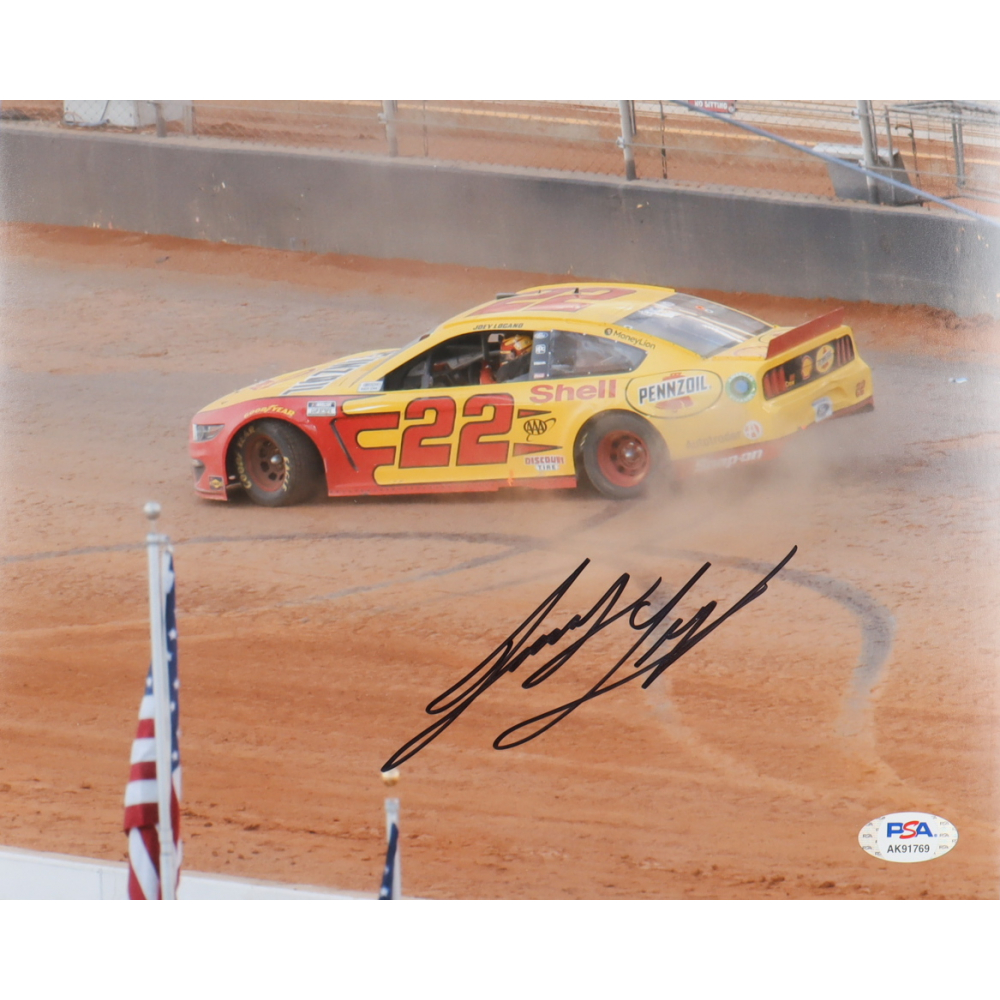 Joey Logano Signed NASCAR 8x10 Photo (PSA) | Pristine Auction