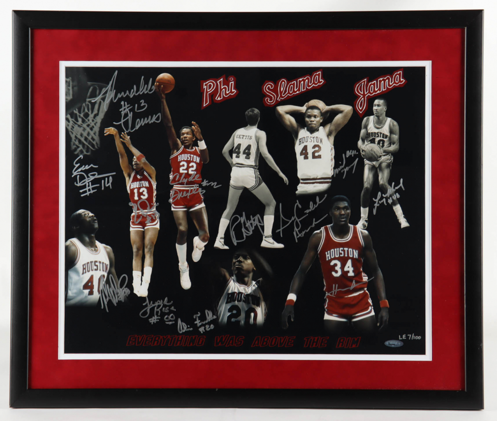 Houston Cougars "Phi Slama Jama" LE 21.5x25.5 Custom Framed Photo ...