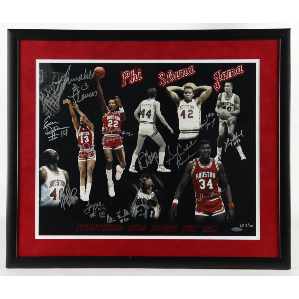 Houston Cougars "Phi Slama Jama" LE 21.5x25.5 Custom Framed Photo ...